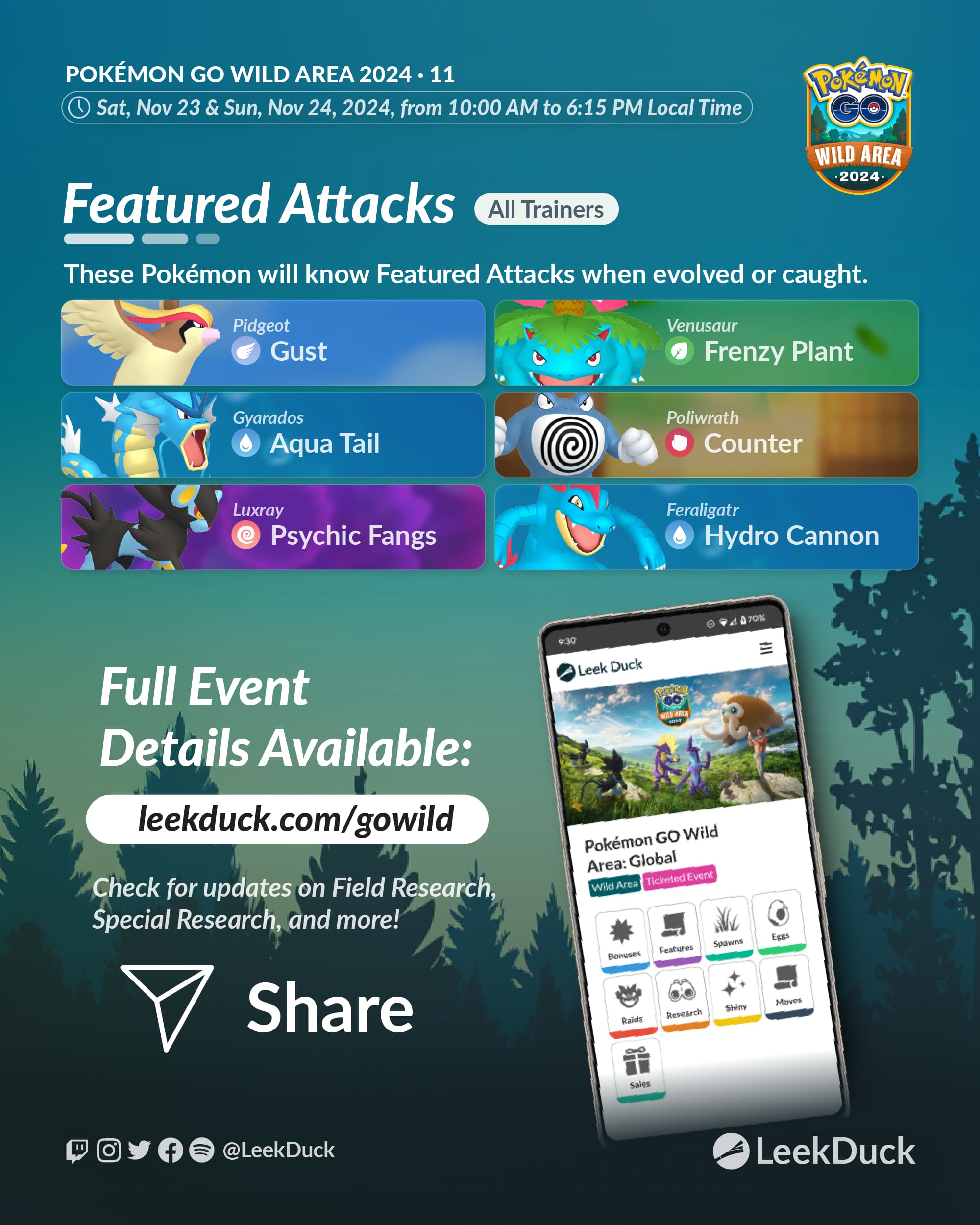 Your Last Minute Guide to Pokémon GO Wild Area 2024 - Leek Duck ...