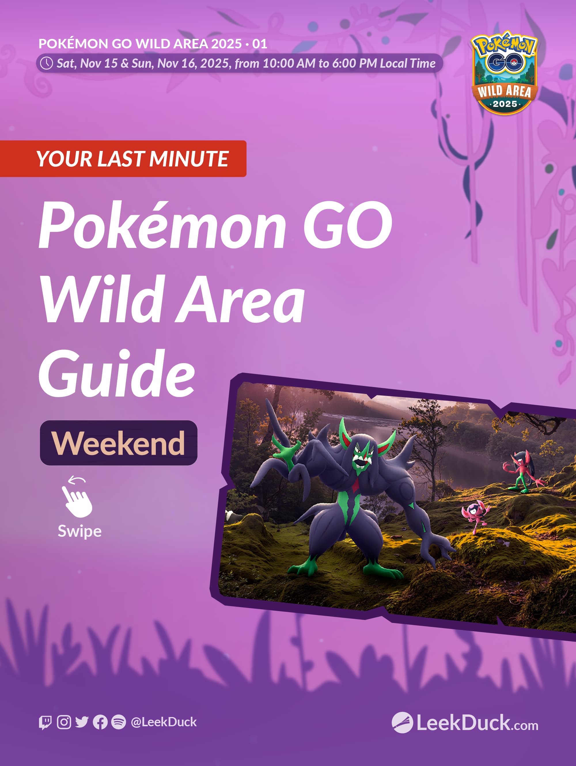 Your Last Minute Guide to Pokémon GO Wild Area: Global 2025 - Leek Duck ...