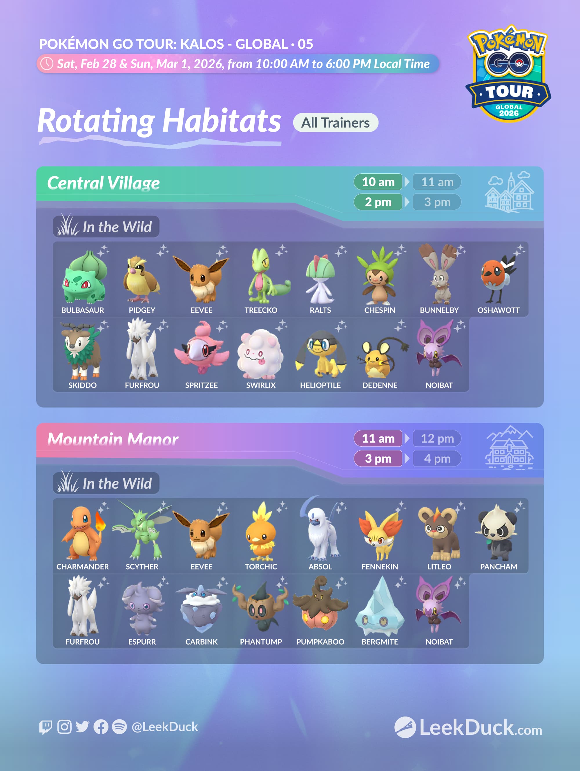 Your Last Minute Guide to Pokémon GO Tour: Kalos - Global - Leek Duck ...